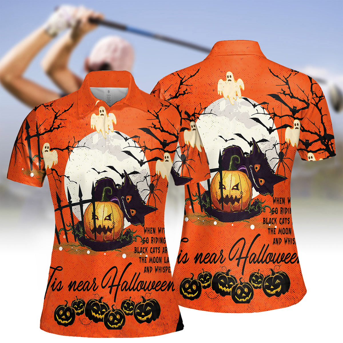 Women Halloween Polo Shirt – cozypantsus